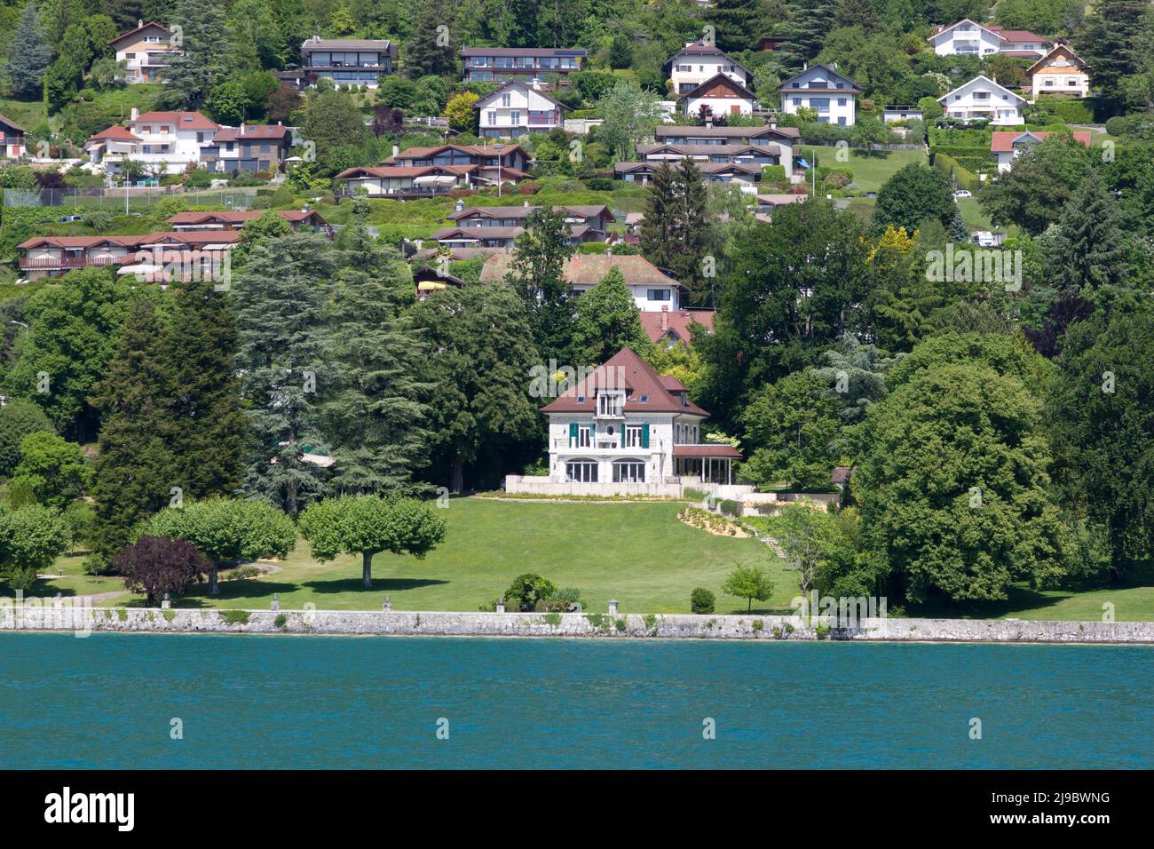 Lakeside properties,at Annecy France Stock Photo - Alamy