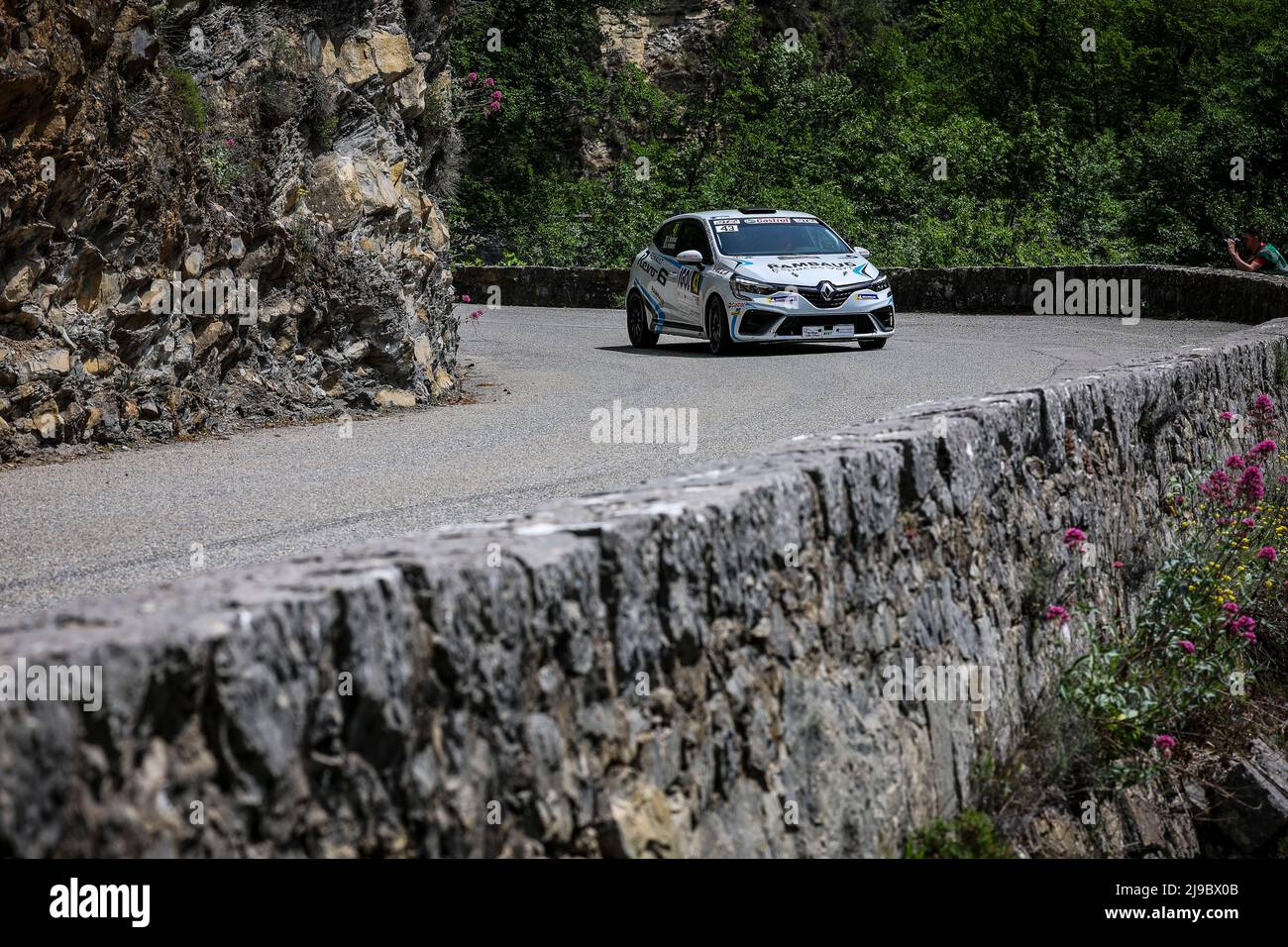 43 RAMBAUD Sebastien, MAILLEFERT Alexis, Renault Clio RS Line, action ...