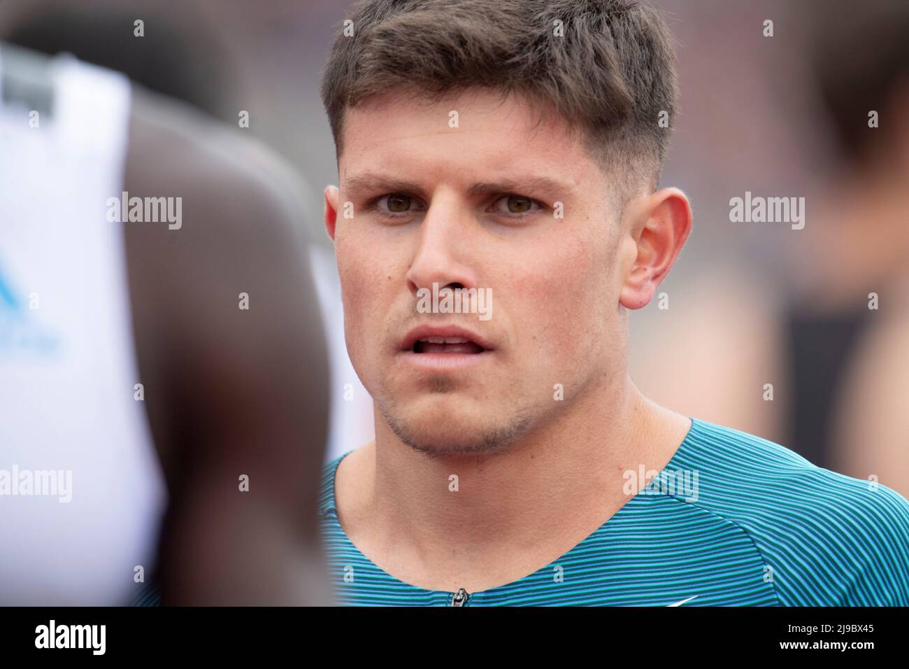 Benjamin Robert competing in the men’s 800m A race at the Birmingham ...