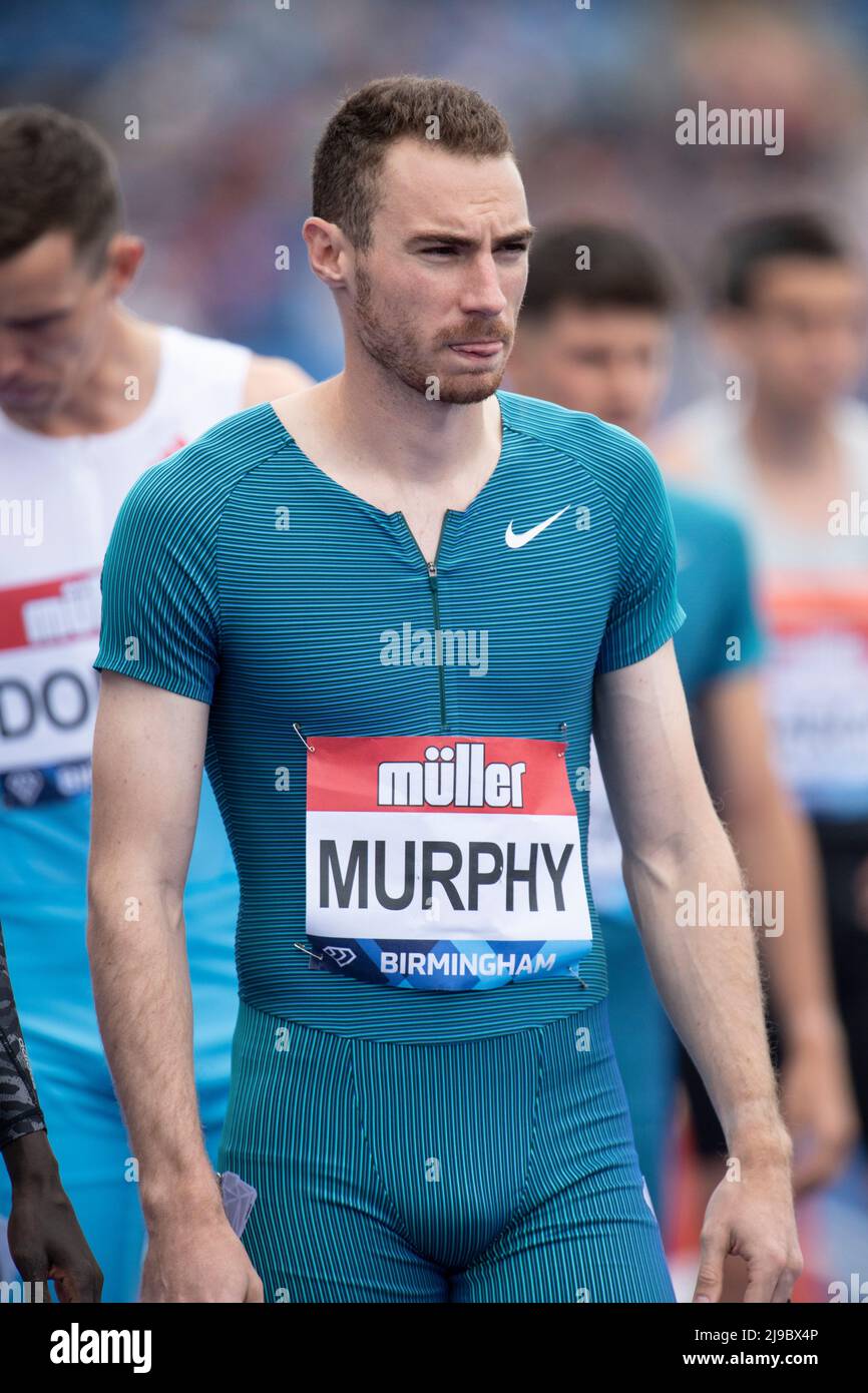Clayton Murphy competing in the men’s 800m A race at the Birmingham ...