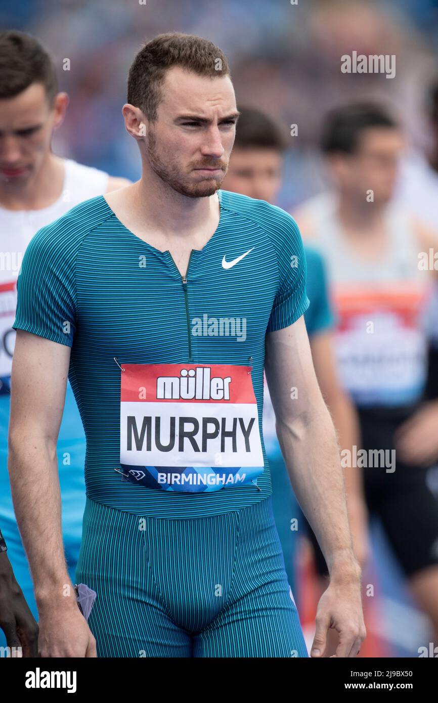 Clayton Murphy competing in the men’s 800m A race at the Birmingham ...
