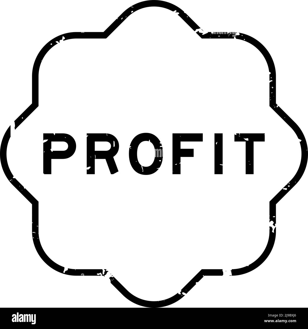 Grunge black profit word rubber seal stamp on white background Stock Vector Image & Art - Alamy