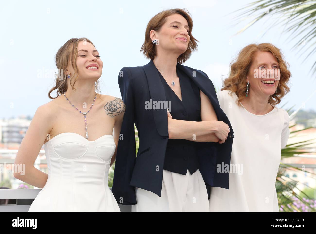 Cannes, France. 22nd May, 2022. Macrina Barladeanu, Judith State and ...