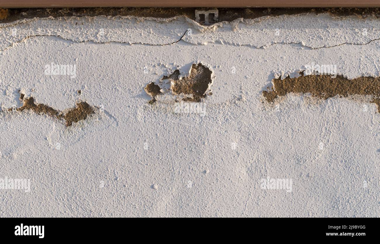 Wall paint peeling off due to moisture problems on wallcovering, need ...