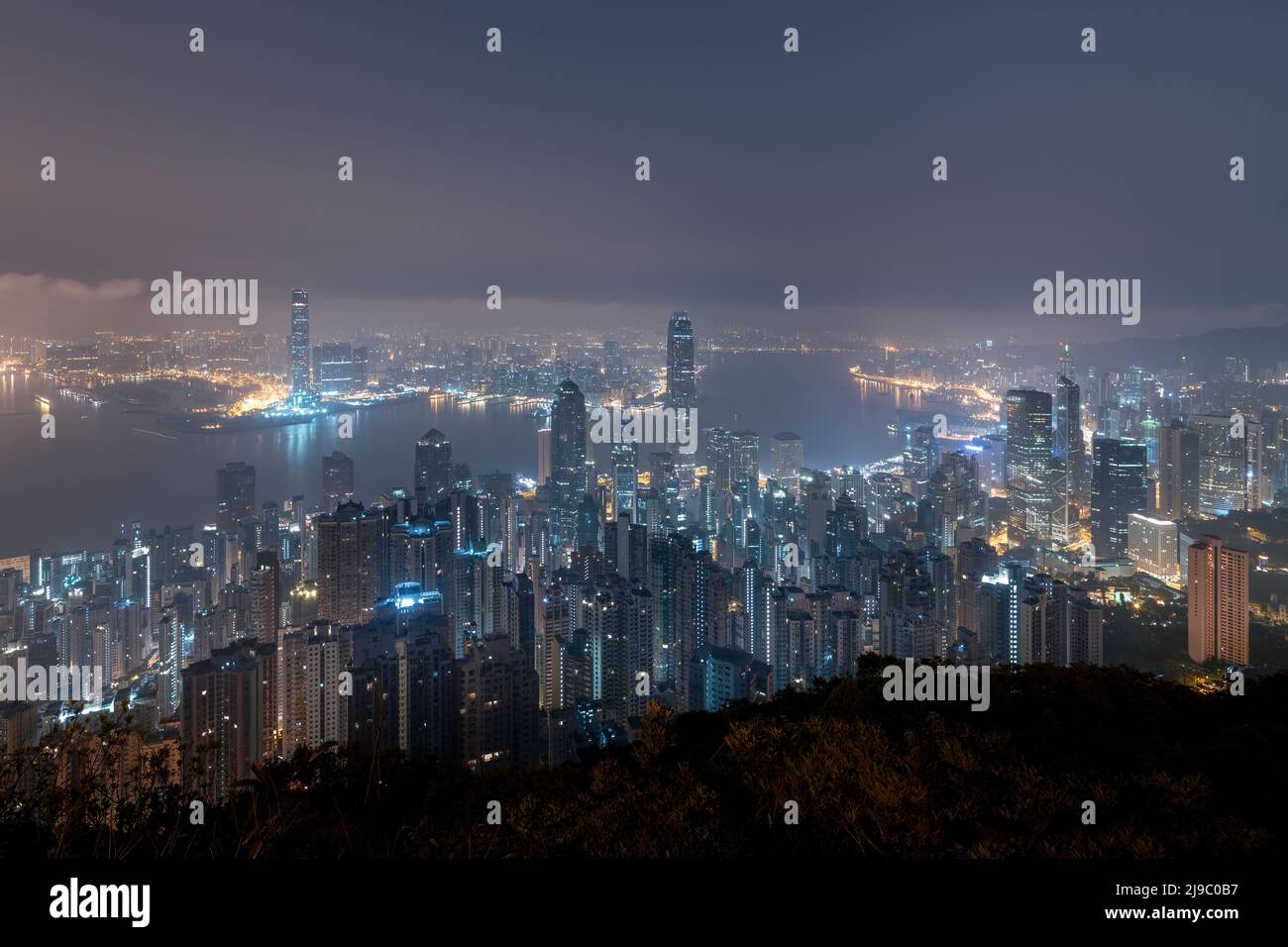 Hong Kong skyscrapers skyline cityscape Stock Photo - Alamy