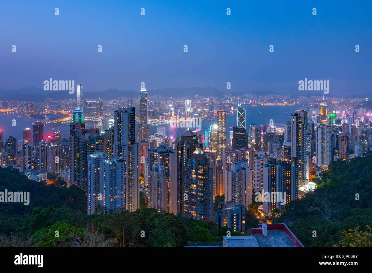 Hong Kong skyscrapers skyline cityscape Stock Photo - Alamy