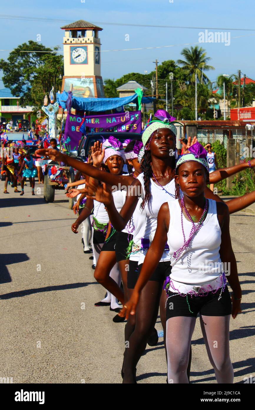 PUNTA GORDA, BELIZE - SEPTEMBER 10, 2015 St. George’s Caye Day ...