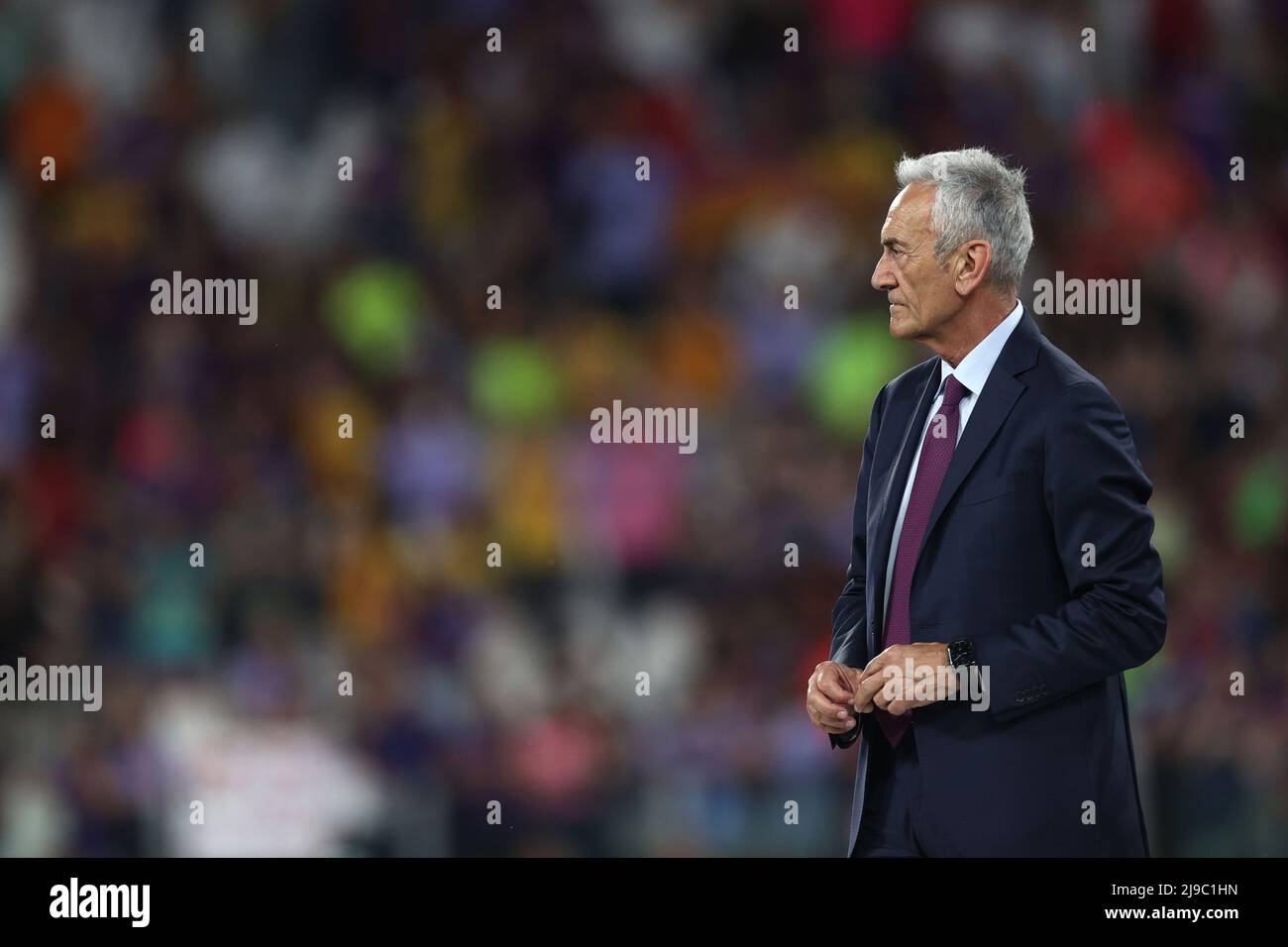 Allianz Stadium, Turin, Italy, May 21, 2022, Gabriele Gravina during ...