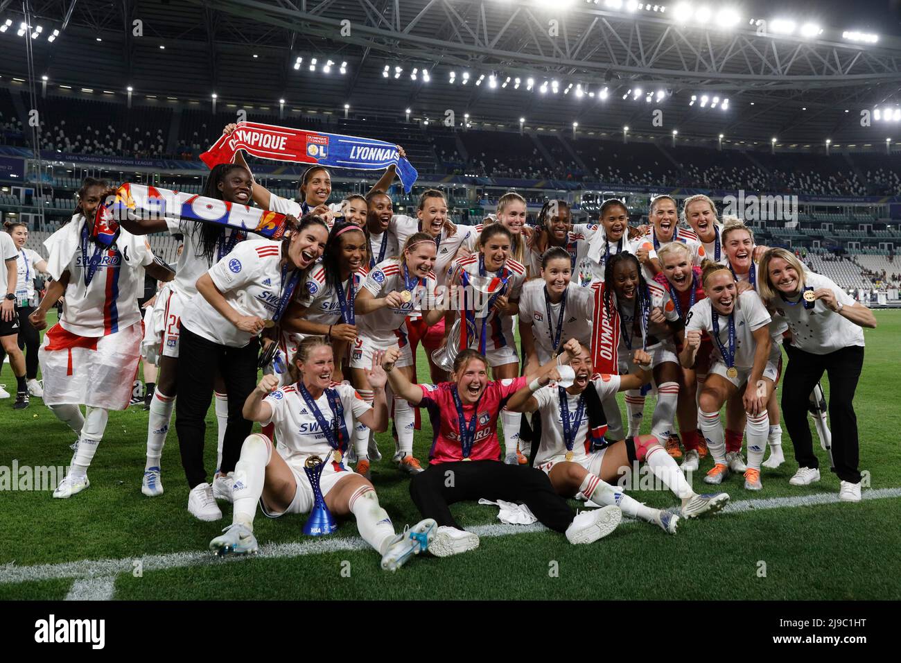 Women champions league trophy turin hi-res stock photography and images ...