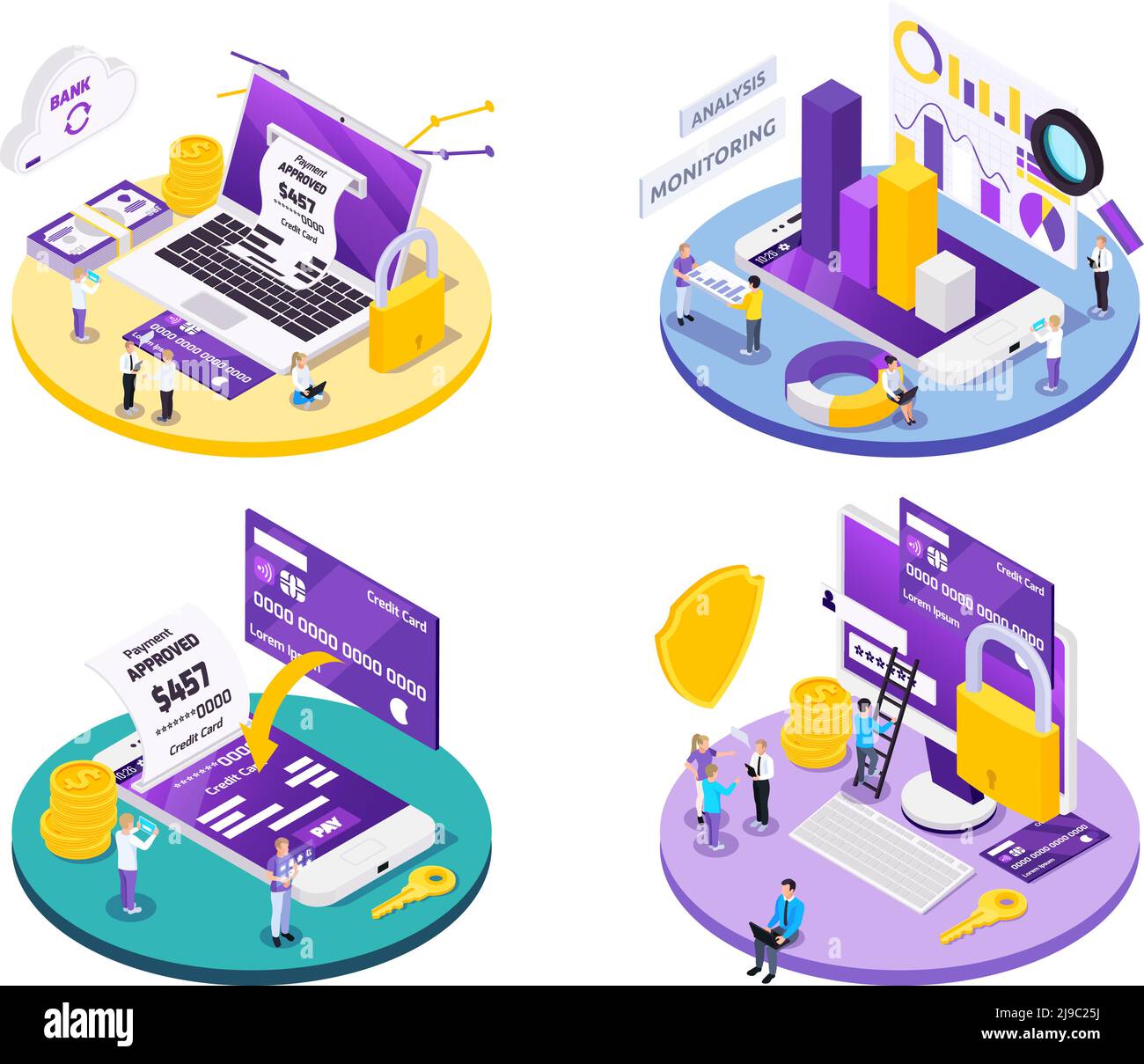 Financial pictograms Cut Out Stock Images & Pictures - Alamy