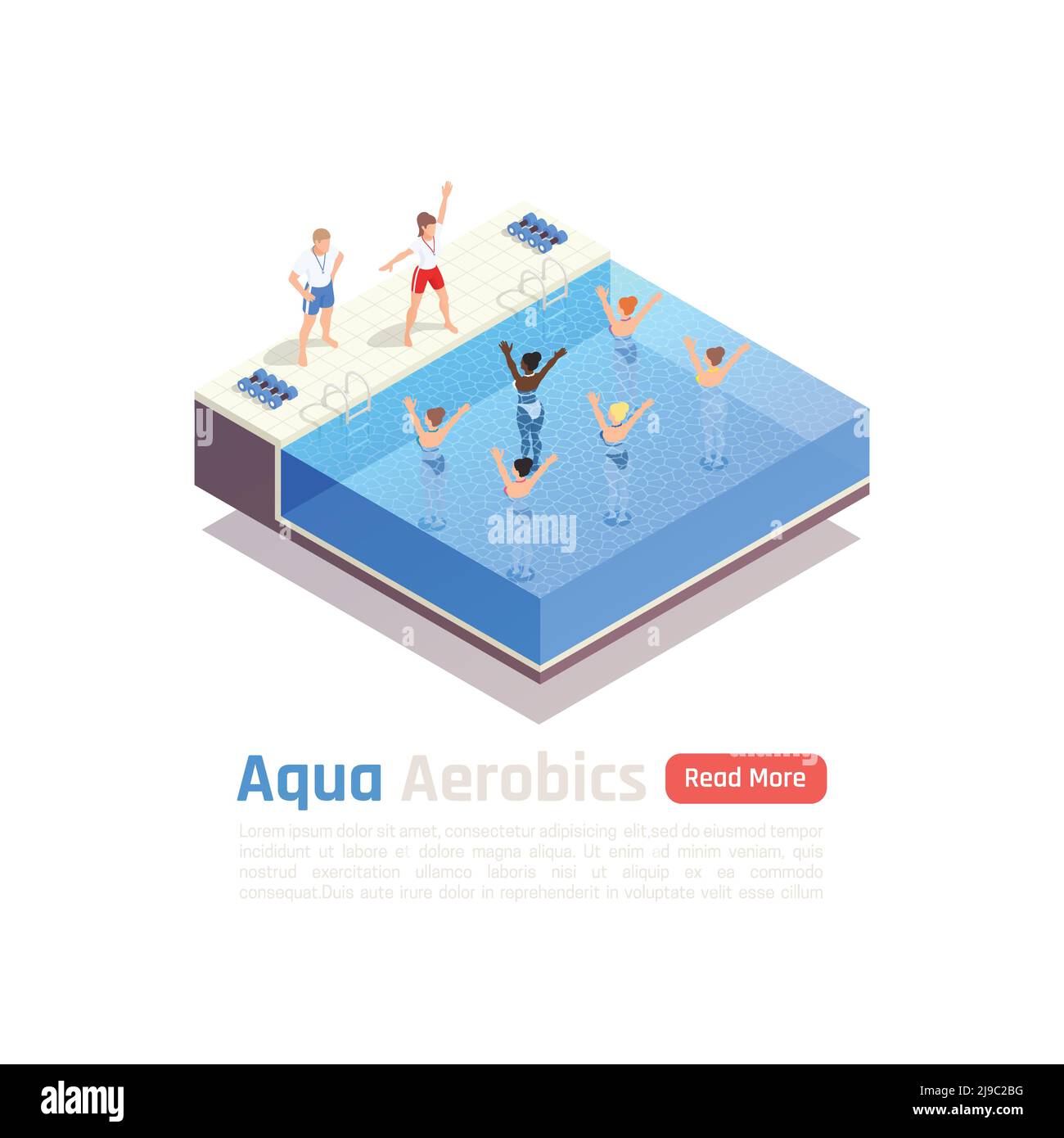 Underwater aerobics Stock Vector Images - Alamy