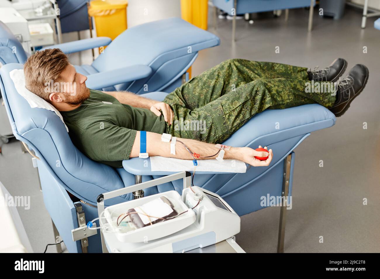 Blood donating chair hi-res stock photography and images - Alamy