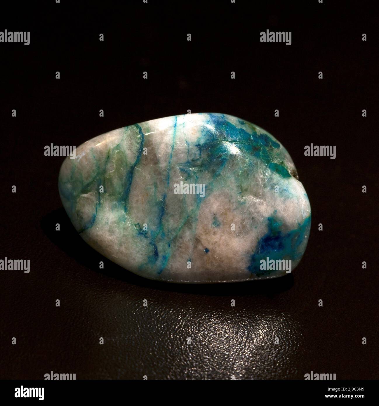 Macro close up colour photograph of 'Quantum Quatro' a semi precious ...