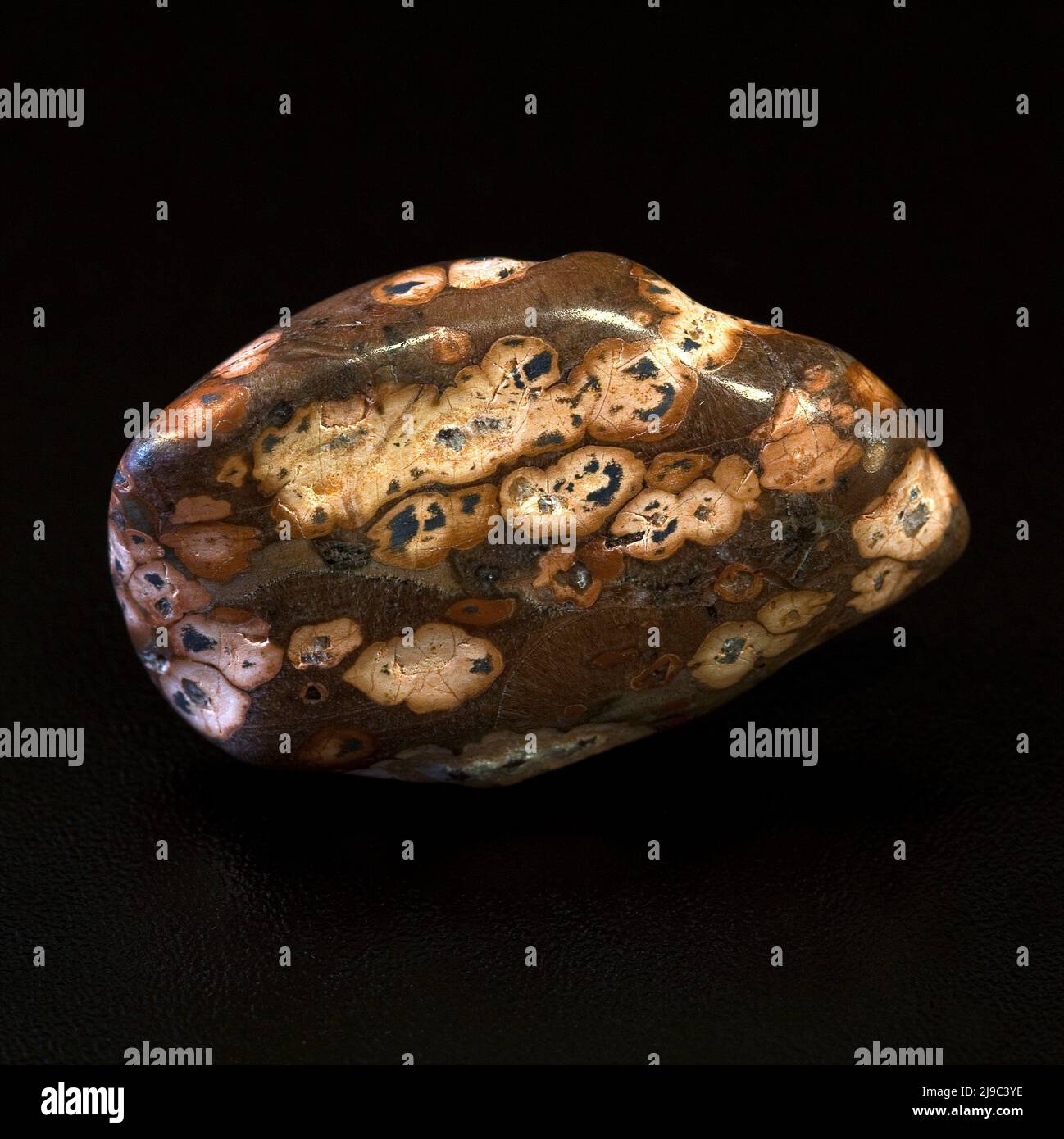 Macro close up colour photograph of 'Natural Rhodolite' a semi precious ...