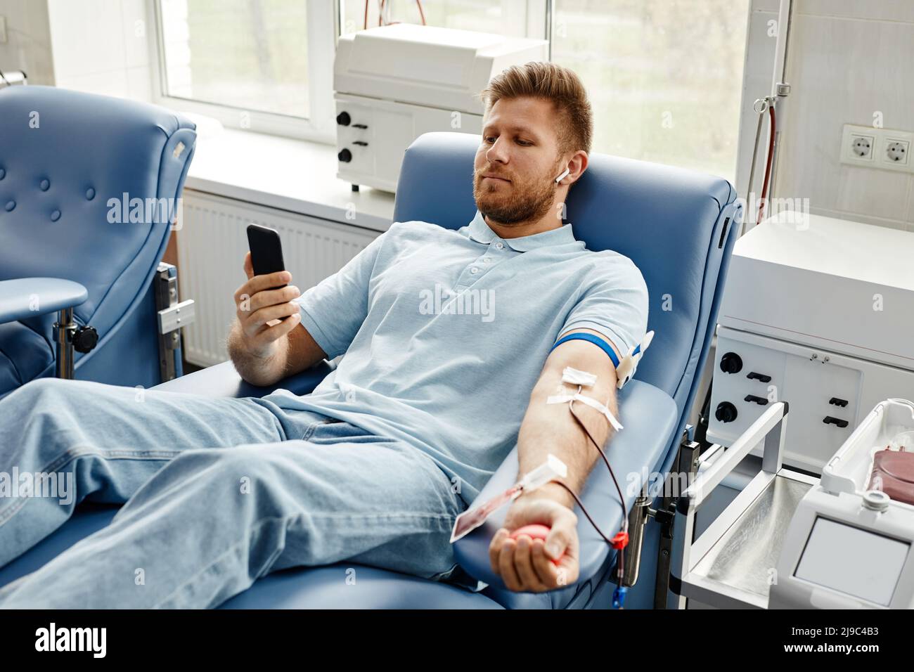 Blood donating chair hi-res stock photography and images - Alamy