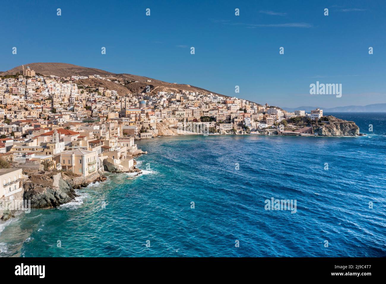 Waterfront ermoupoli syros greece hi-res stock photography and images ...