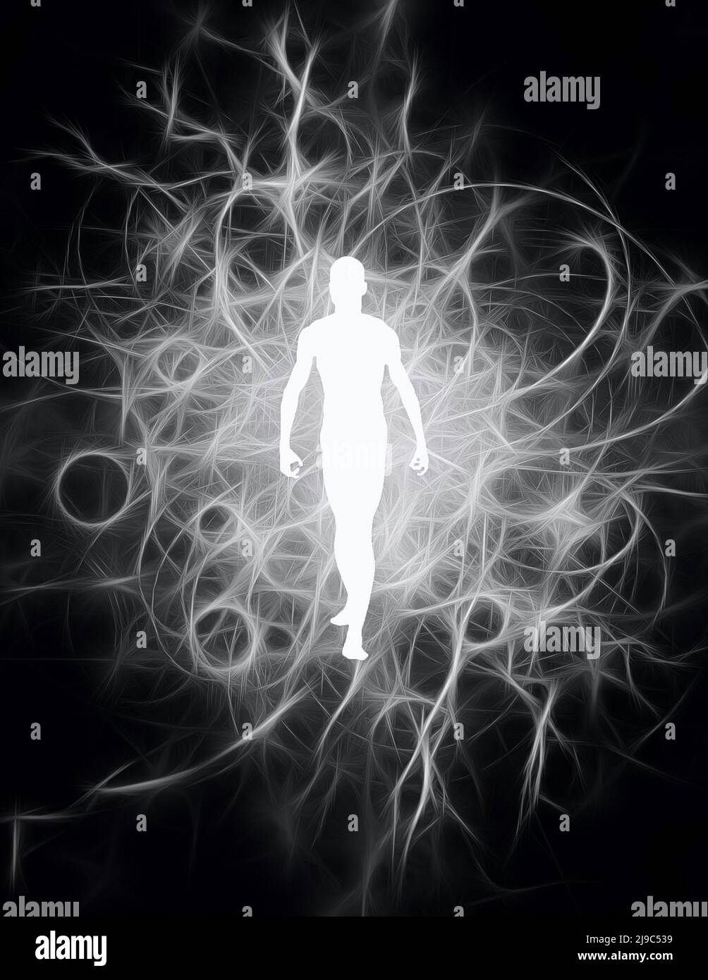 Human form spirit. 3D rendering Stock Photo - Alamy