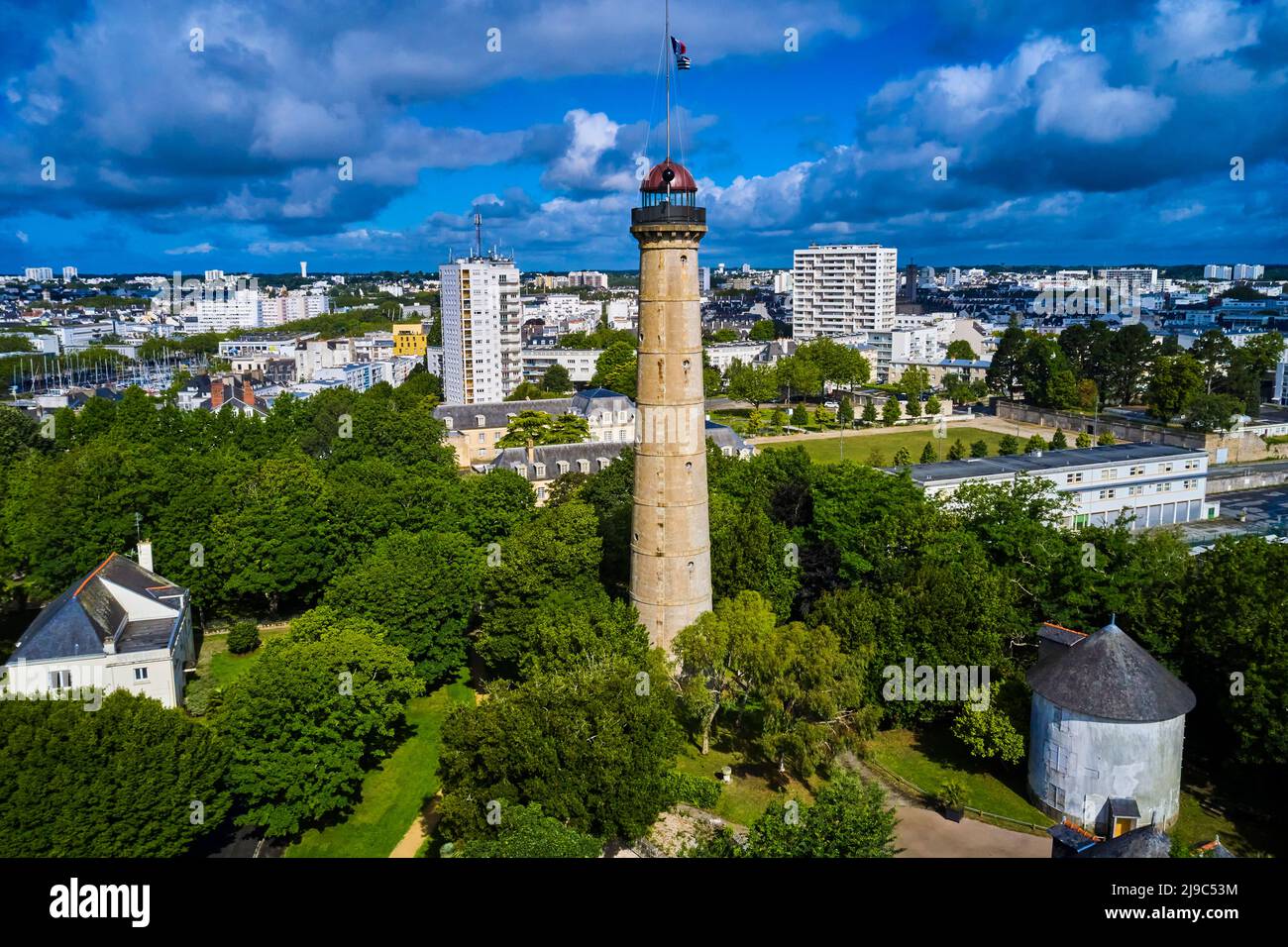 France, Morbihan, the harbor of Lorient, Lorient, downtown, the ...