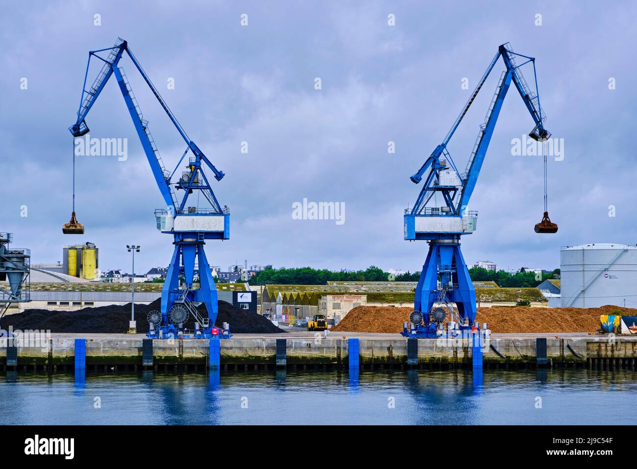 France, Morbihan, the harbor of Lorient, Lorient, the commercial port ...