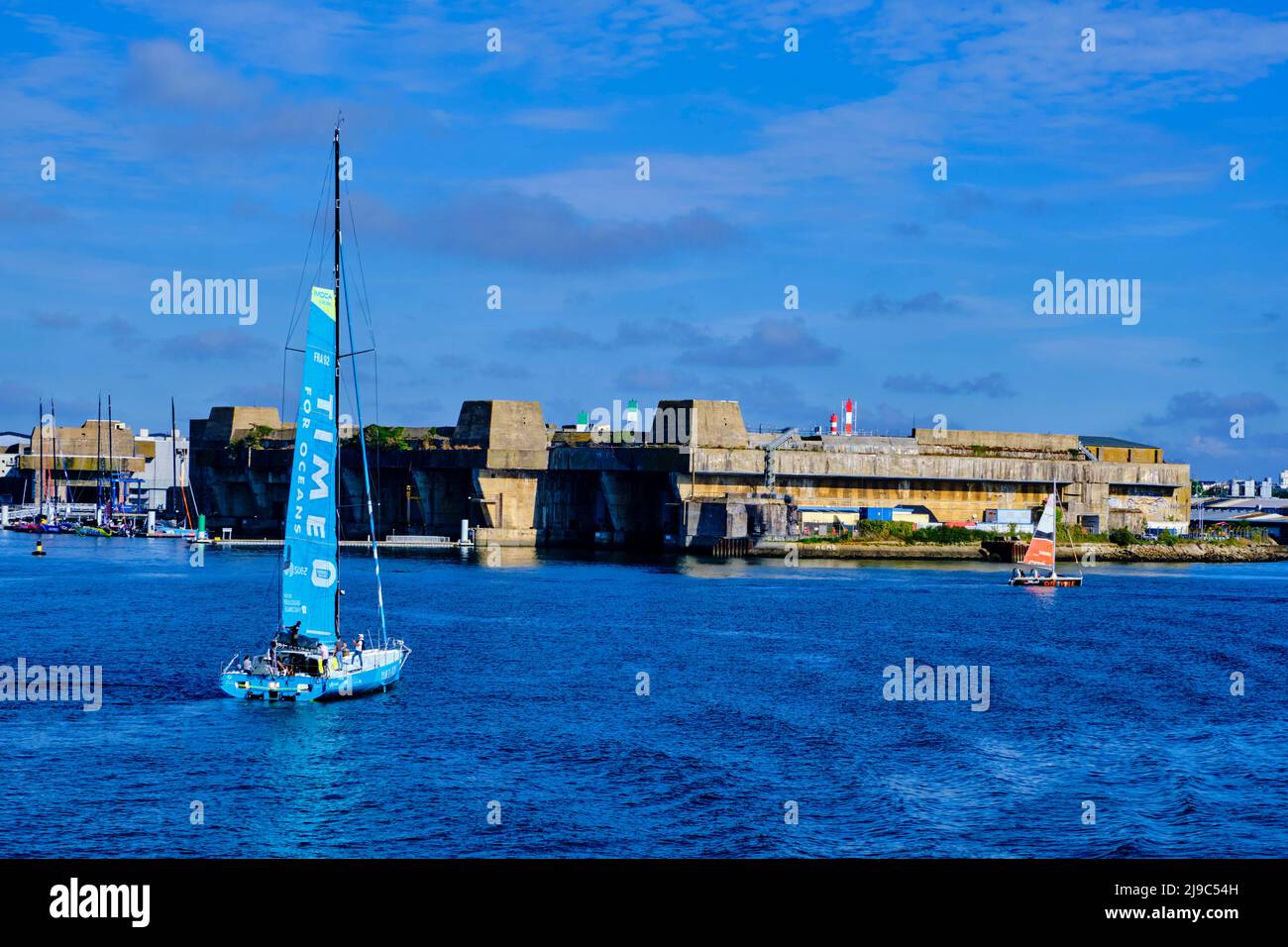 France, Morbihan, the harbor of Lorient, Lorient, Lorient La Base ...