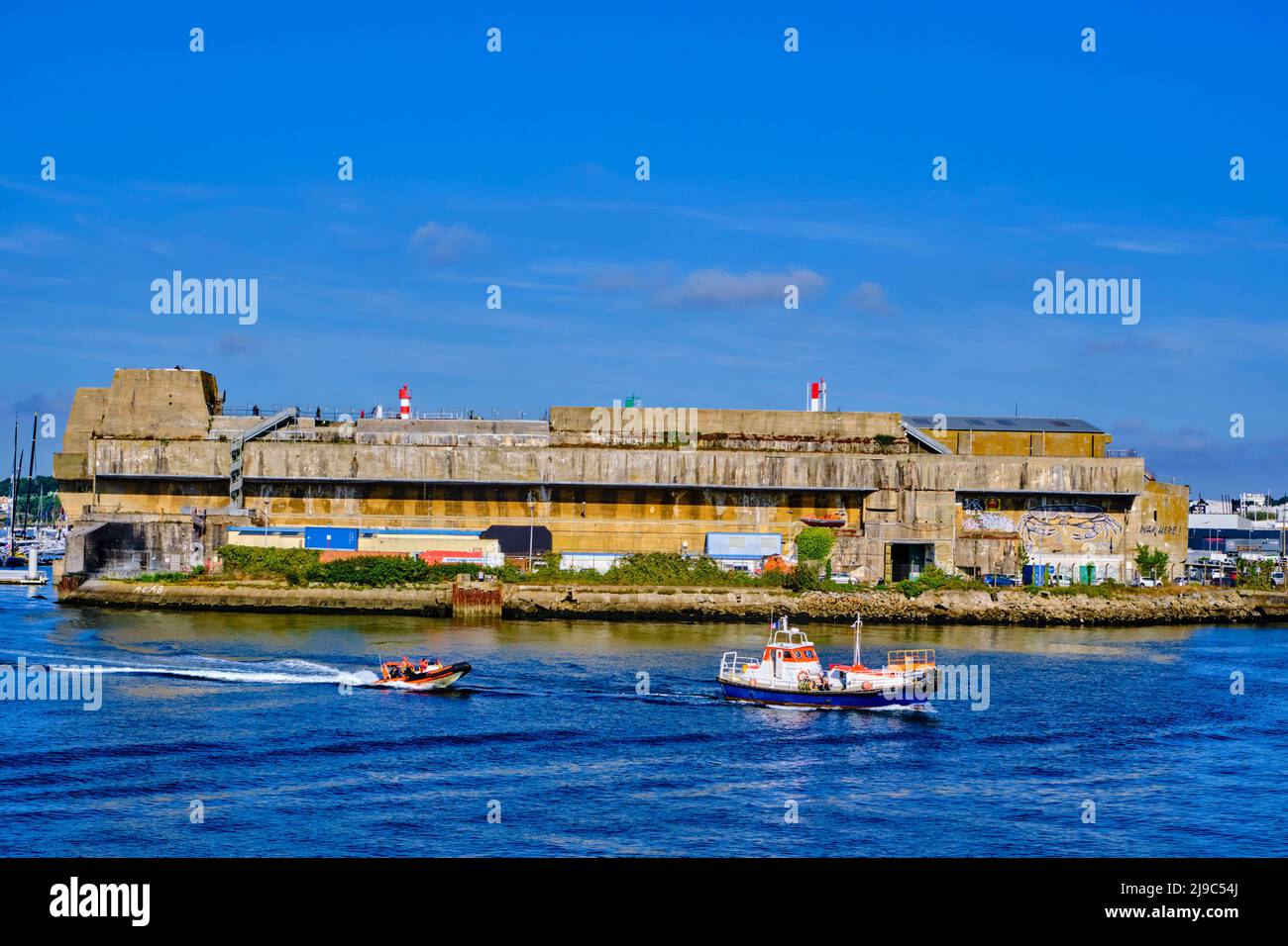 France, Morbihan, the harbor of Lorient, Lorient, Lorient La Base ...