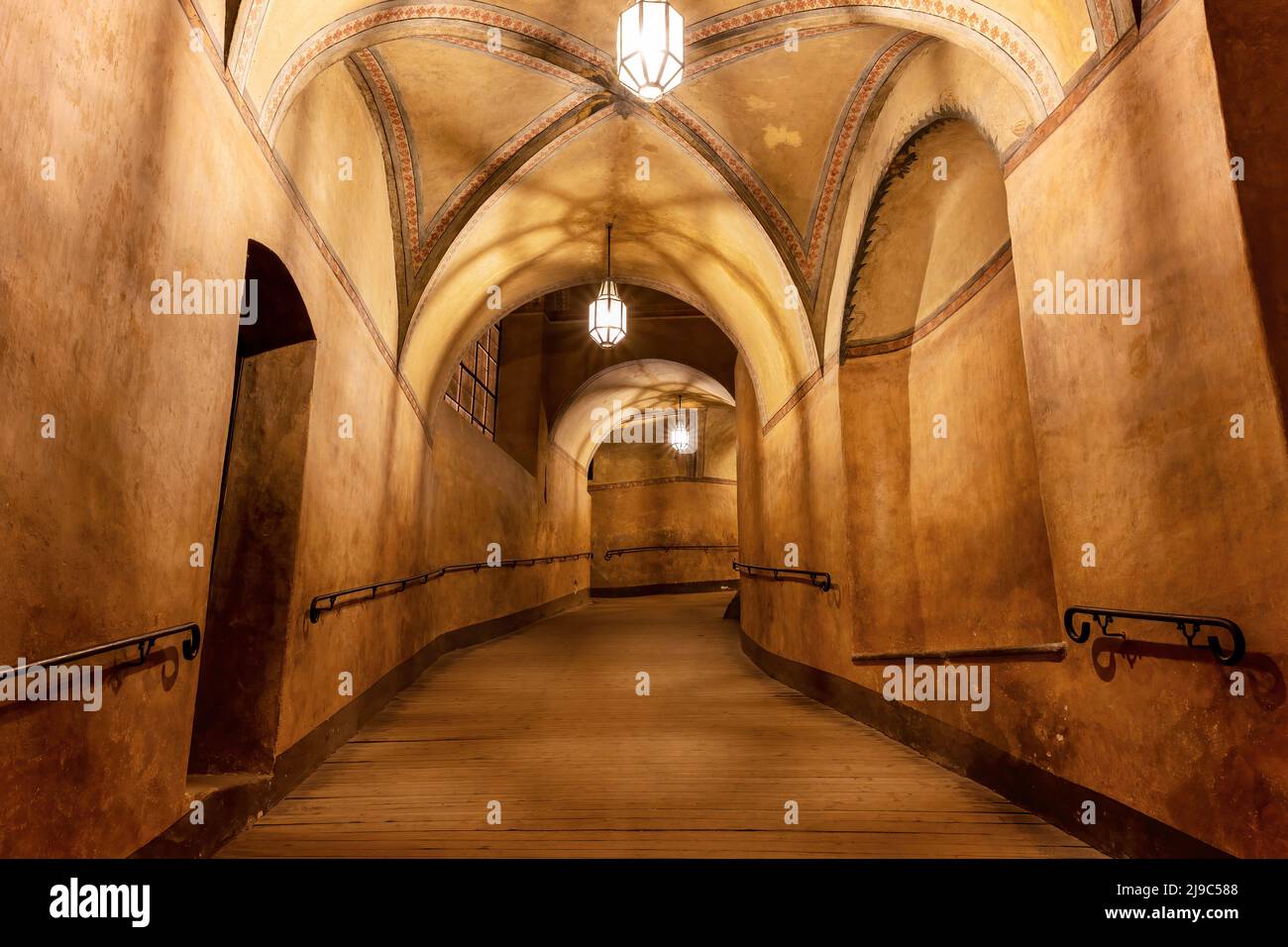 Gothic corridor night hi-res stock photography and images - Alamy