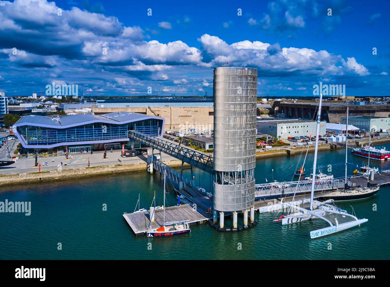 France, Morbihan, the harbor of Lorient, Lorient, City of Sailing Eric ...