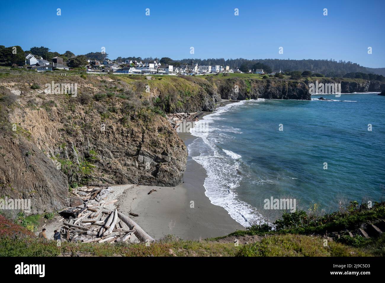 Mendocino california waves hi-res stock photography and images - Alamy