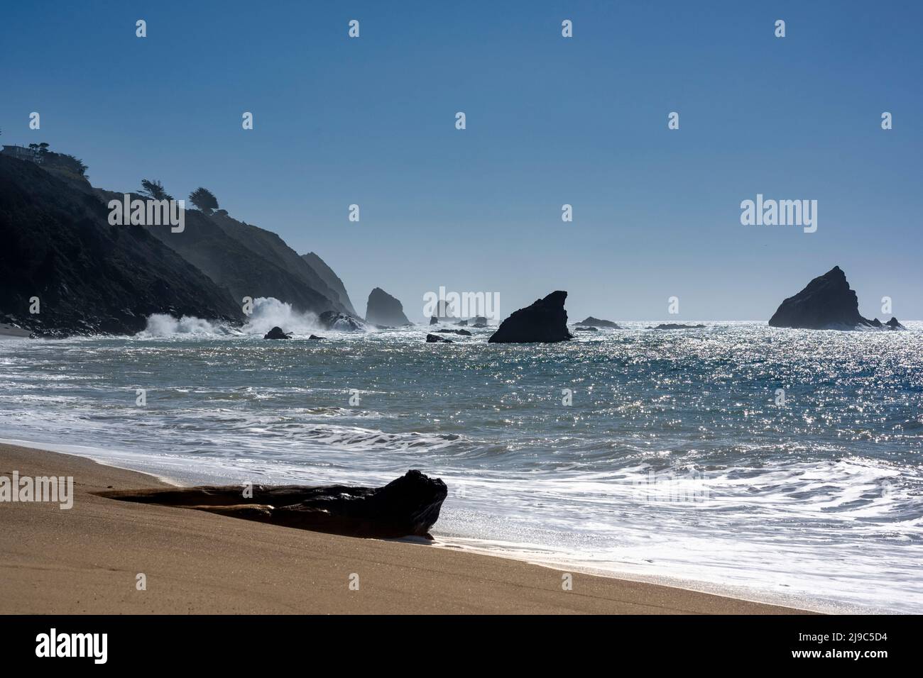 Navarro Beach in Mendocino County in California Stock Photo - Alamy
