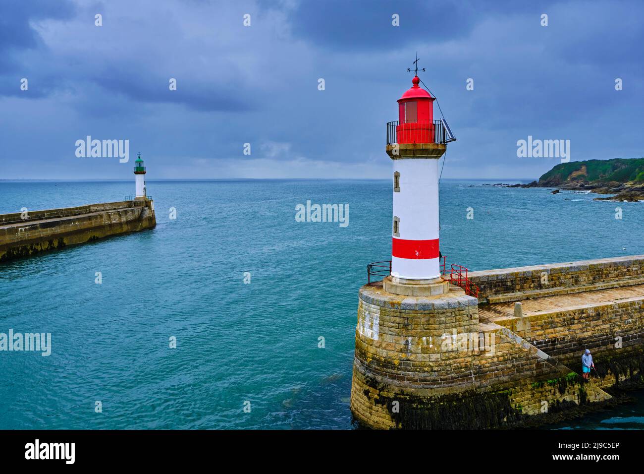 France, Morbihan, island of Groix, Port Tudy Stock Photo - Alamy