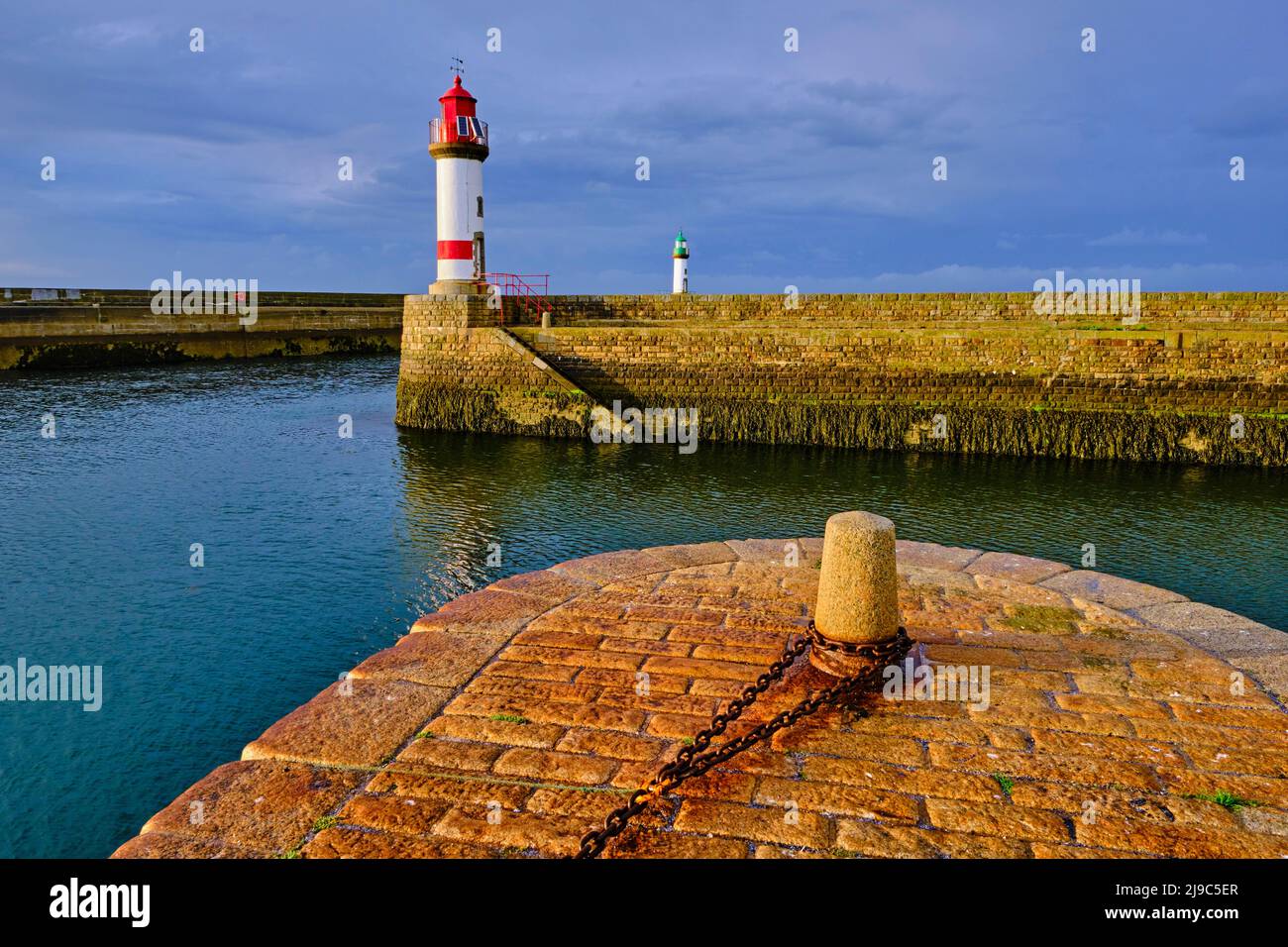 France, Morbihan, island of Groix, Port Tudy Stock Photo - Alamy