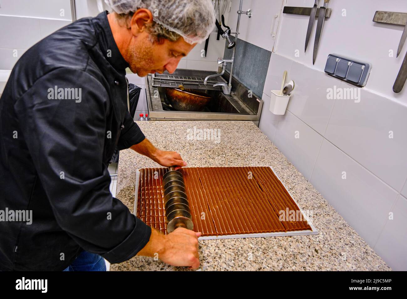 France, Morbihan, island of Groix, caramel factory Stock Photo - Alamy