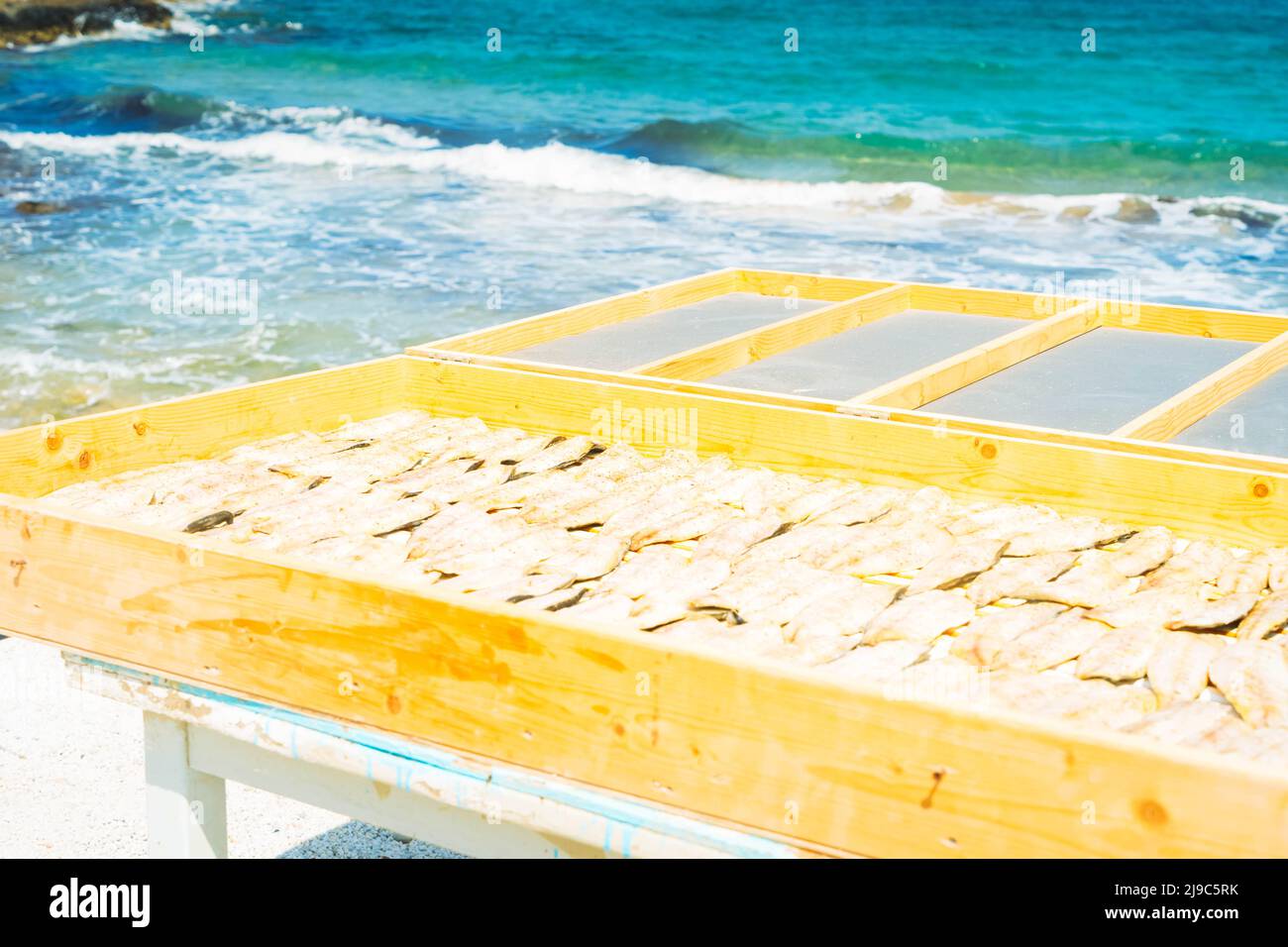 Sun dried fish Stock Photo - Alamy
