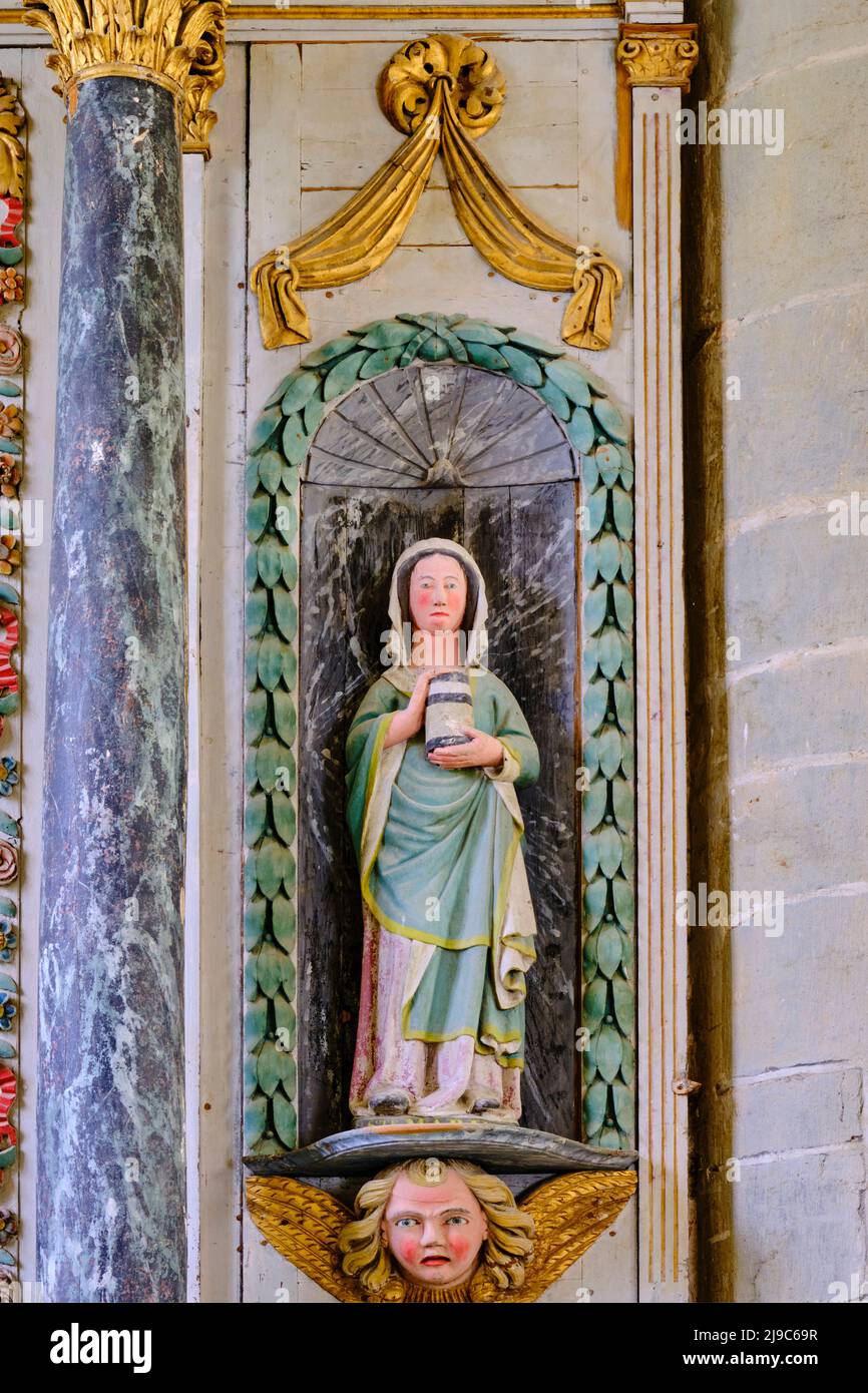 France, Morbihan (56), Rohan, the 16th century Notre-Dame-de-Bonne ...