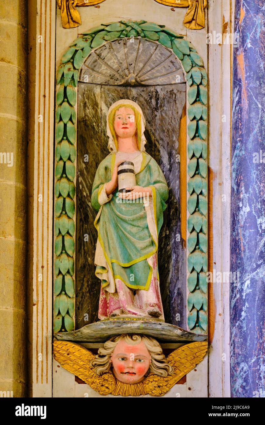 France, Morbihan (56), Rohan, the 16th century Notre-Dame-de-Bonne ...