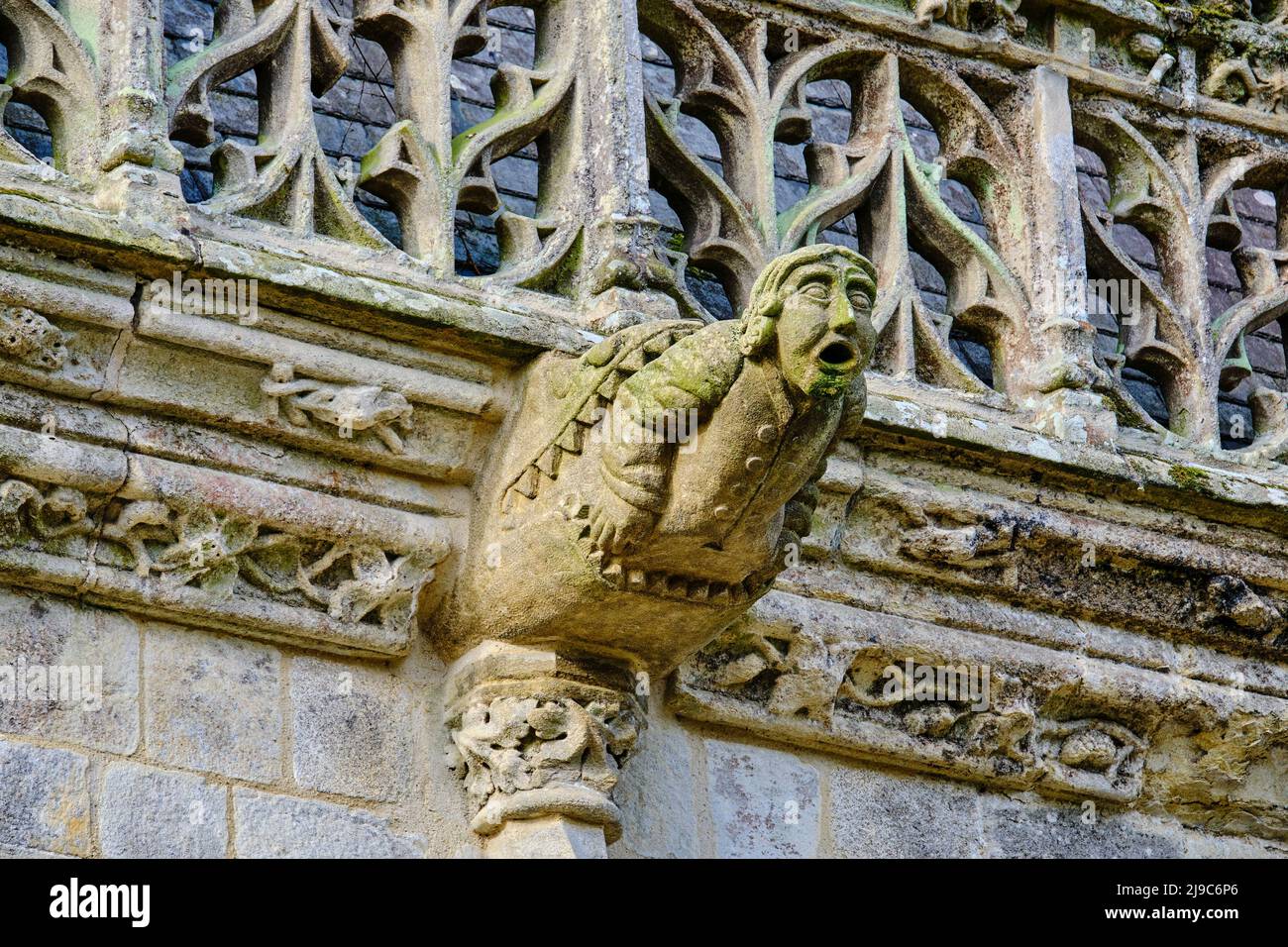 France, Morbihan (56), step on the way to Saint Jacques de Compostela ...