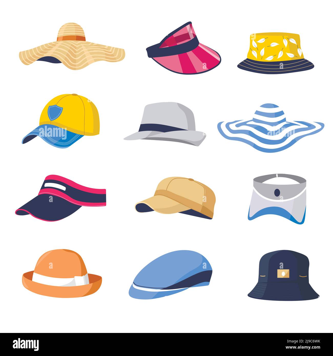 Caps headgear Stock Vector Images - Alamy