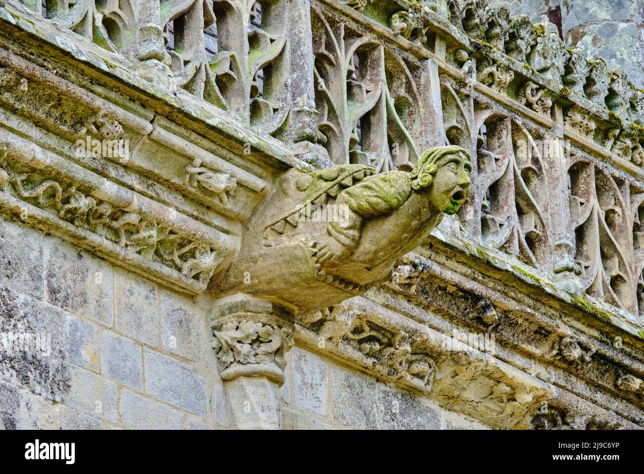France, Morbihan (56), step on the way to Saint Jacques de Compostela ...