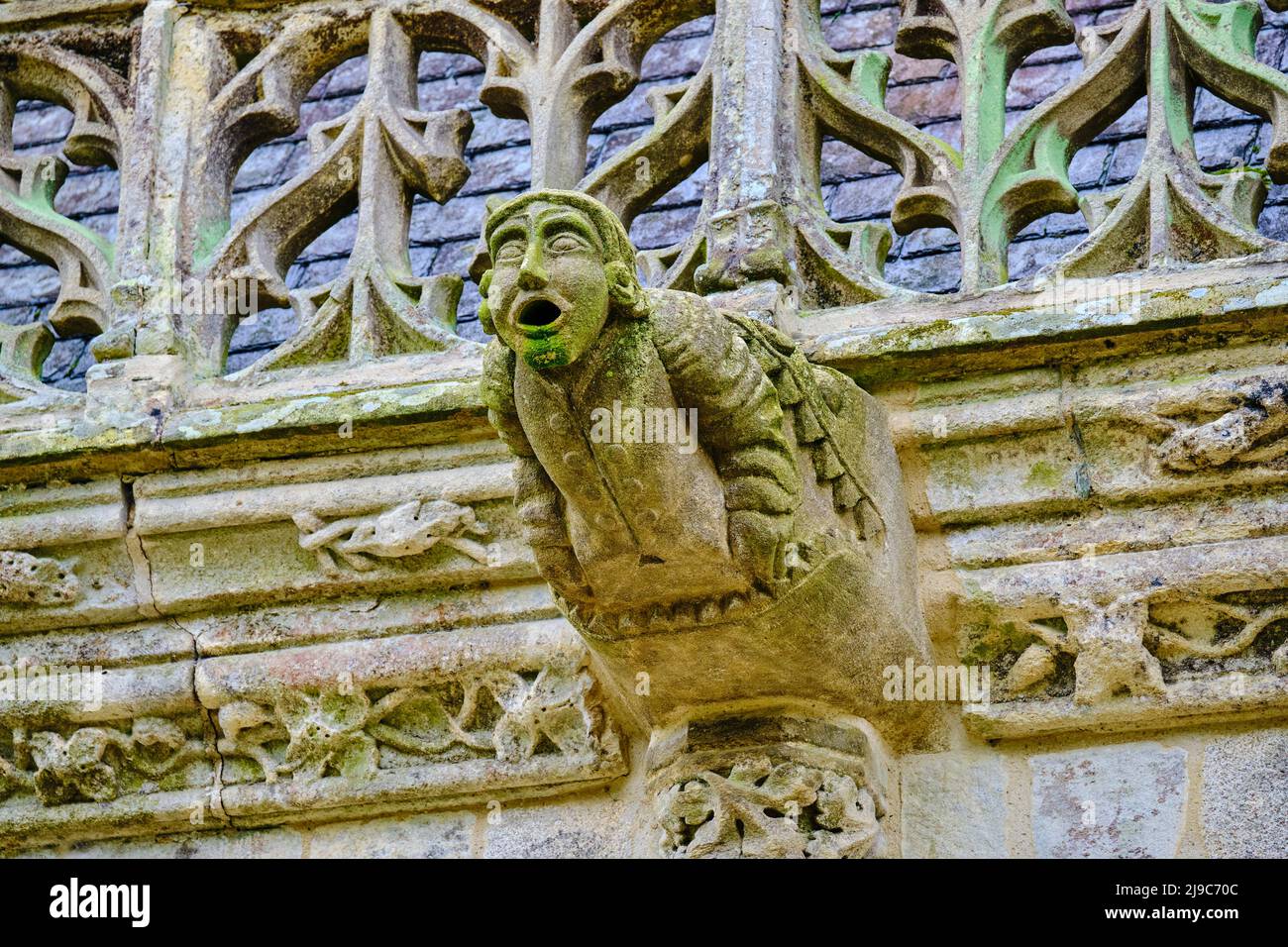 France, Morbihan (56), step on the way to Saint Jacques de Compostela ...