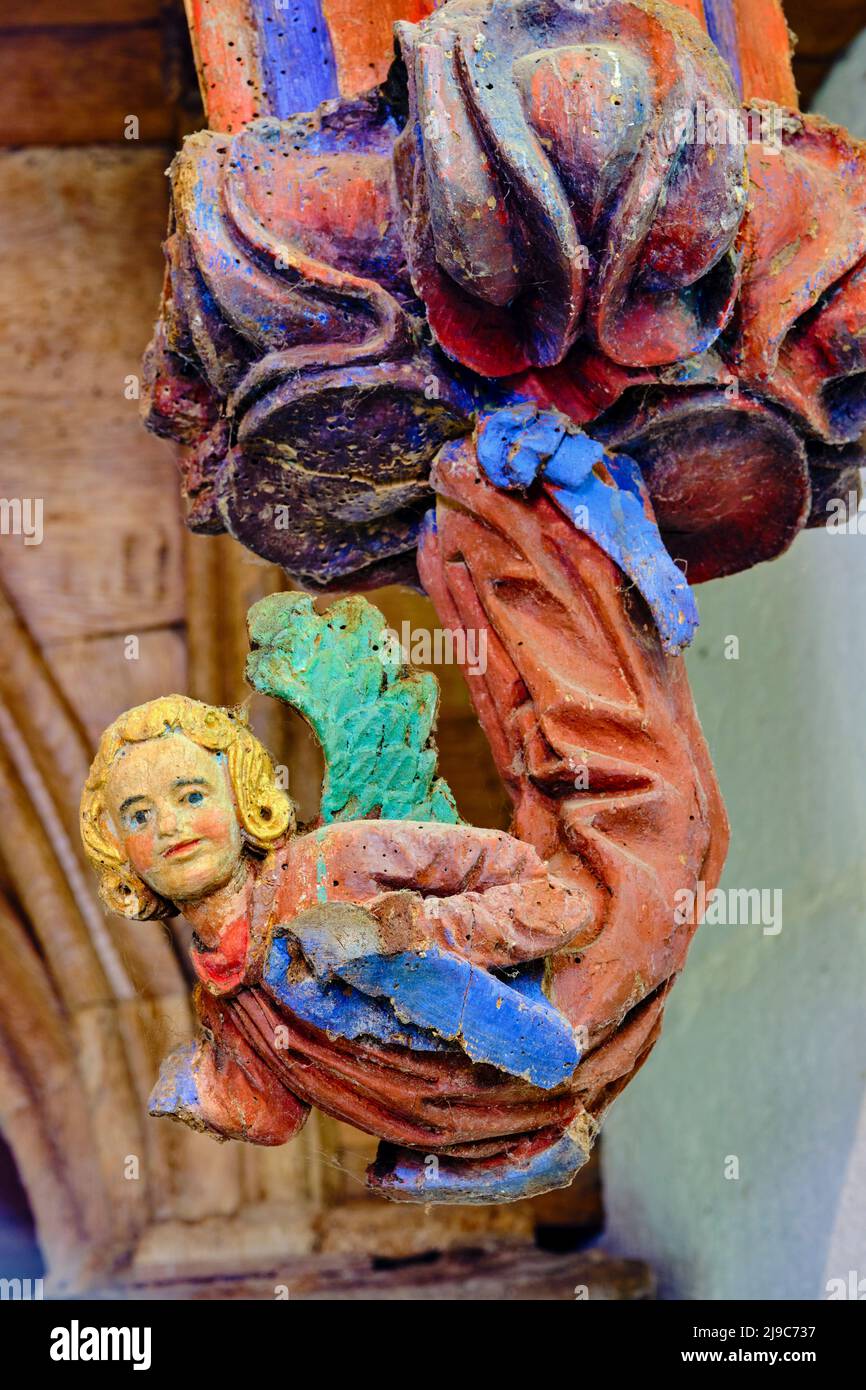 France, Morbihan (56), Le Faouët, the 15th century Saint-Fiacre chapel ...