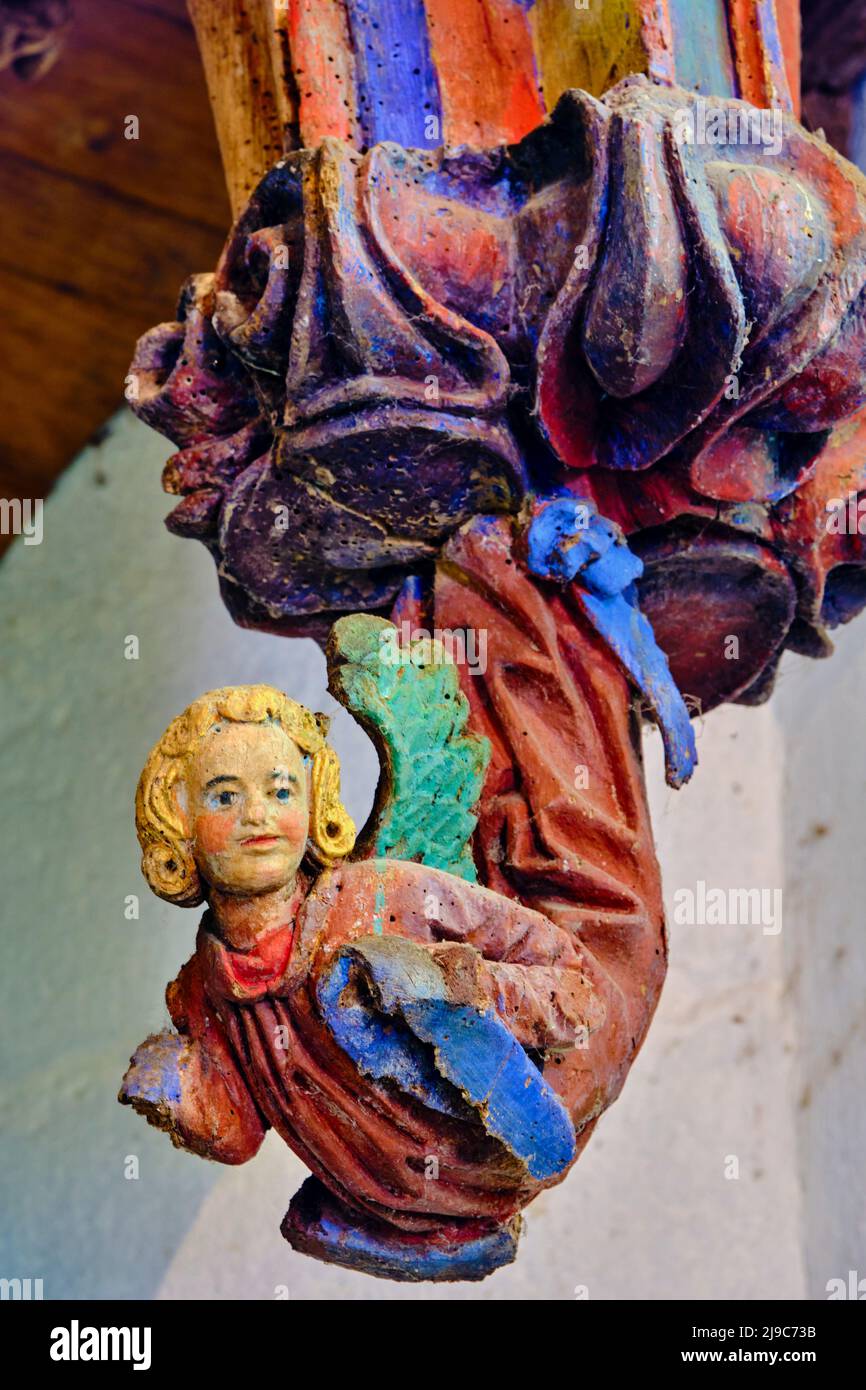 France, Morbihan (56), Le Faouët, the 15th century Saint-Fiacre chapel ...