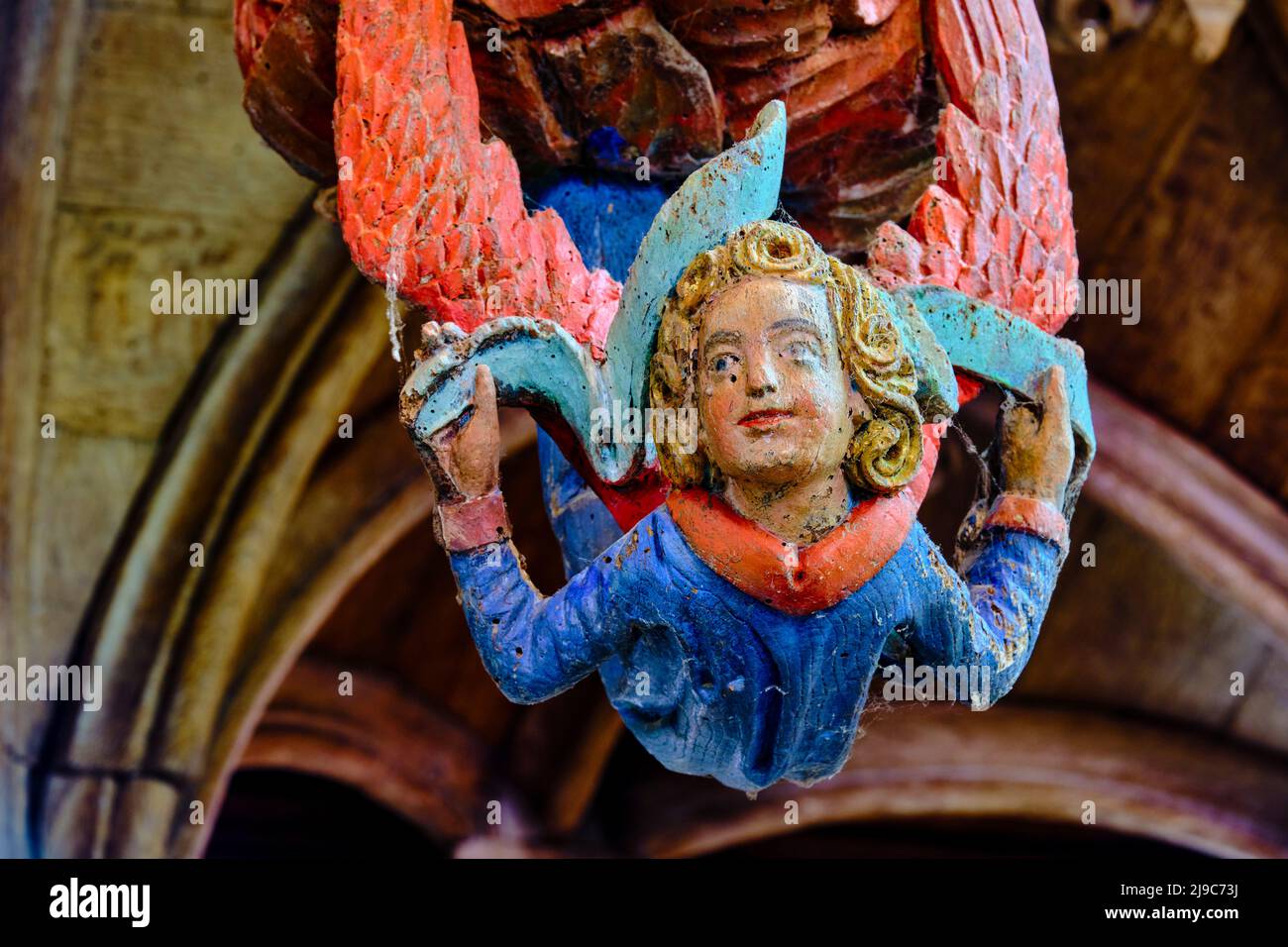 France, Morbihan (56), Le Faouët, the 15th century Saint-Fiacre chapel ...