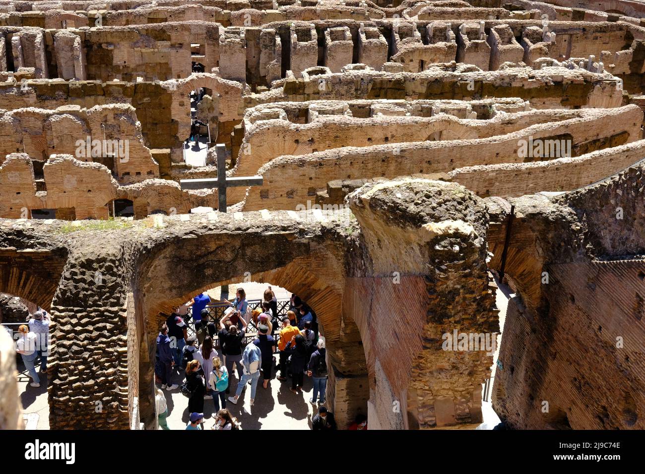 Inside the Roman Colosseum in Rome, Italy Stock Photo - Alamy