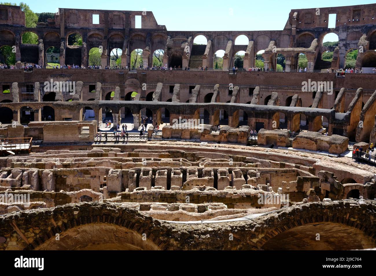 Inside the Roman Colosseum in Rome, Italy Stock Photo - Alamy