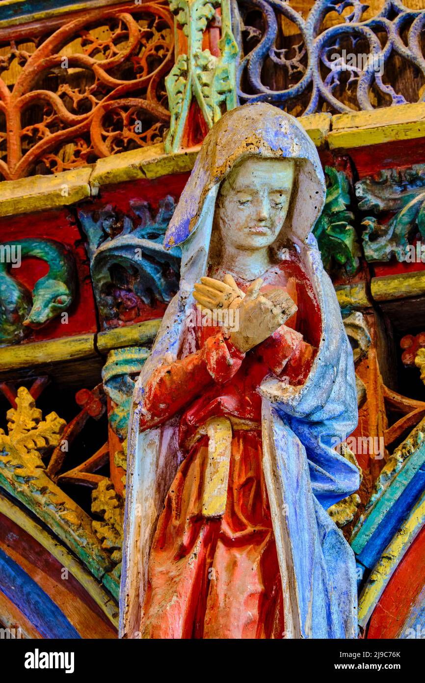 France, Morbihan (56), Le Faouët, the 15th century Saint-Fiacre chapel ...