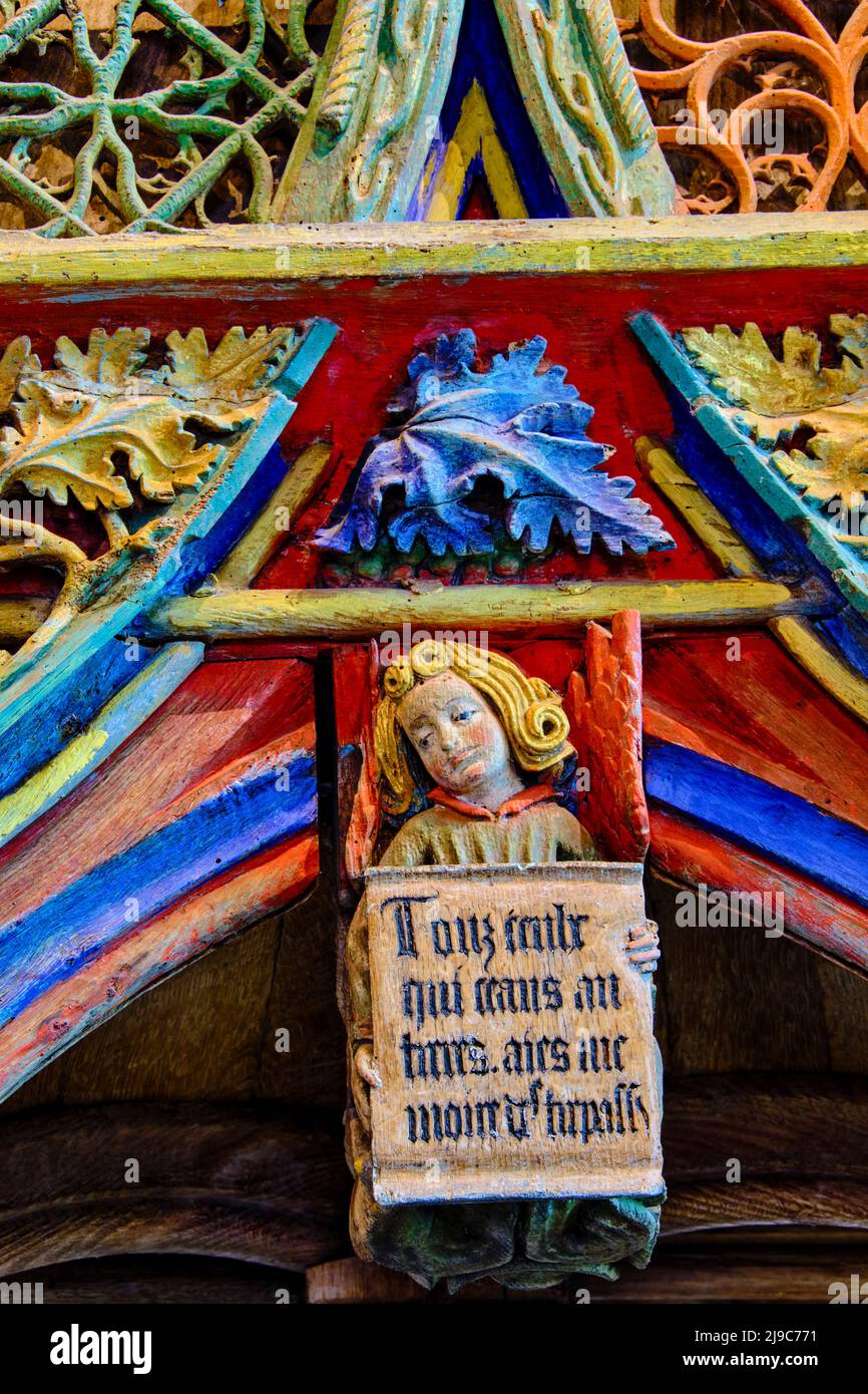 France, Morbihan (56), Le Faouët, the 15th century Saint-Fiacre chapel ...