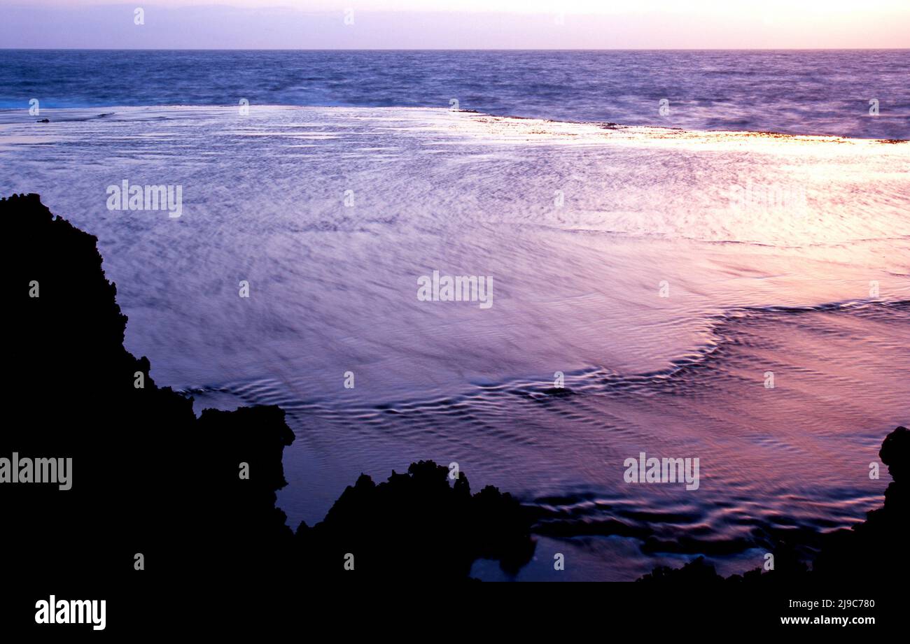 Coastal reef sunset, Gascoyne, Western Australia Stock Photo - Alamy