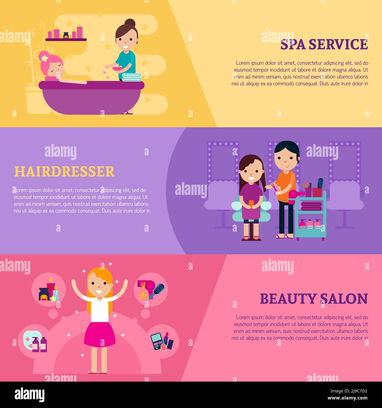 Cosmetic services vector vectors Stock Vector Images - Alamy