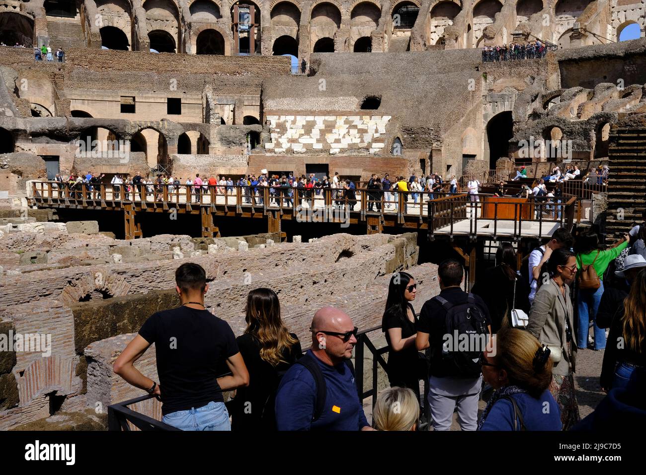 Inside the Roman Colosseum in Rome, Italy Stock Photo - Alamy