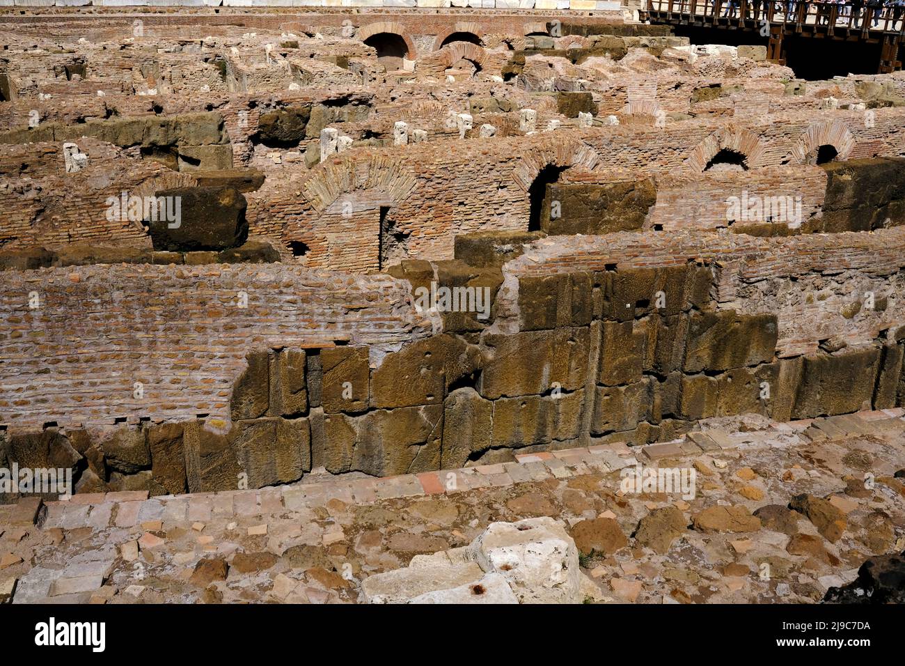 Inside the Roman Colosseum in Rome, Italy Stock Photo - Alamy